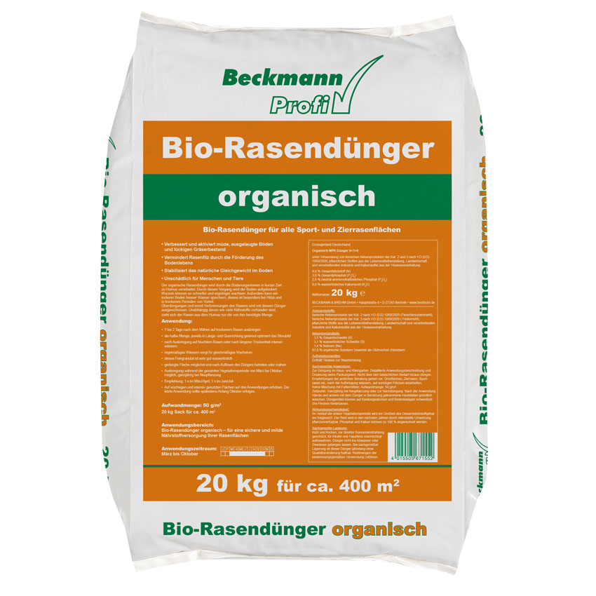 Bio-Rasendünger organisch - Beckmann & Brehm