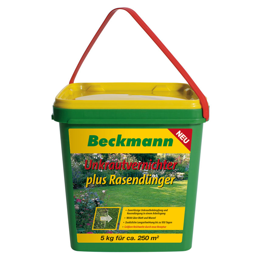 Unkrautvernichter plus Rasendünger - Beckmann & Brehm